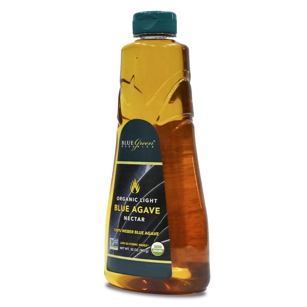 Organic Light Blue Agave Nectar 6-Pack (32 oz each bottle) – Blue Green