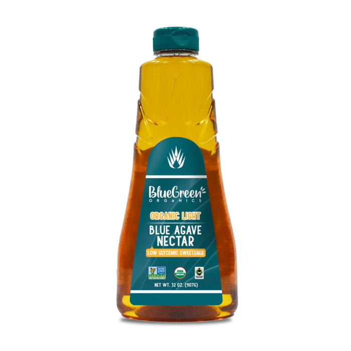Organic Light Blue Agave Nectar 6-Pack (32 oz each bottle) – Blue Green