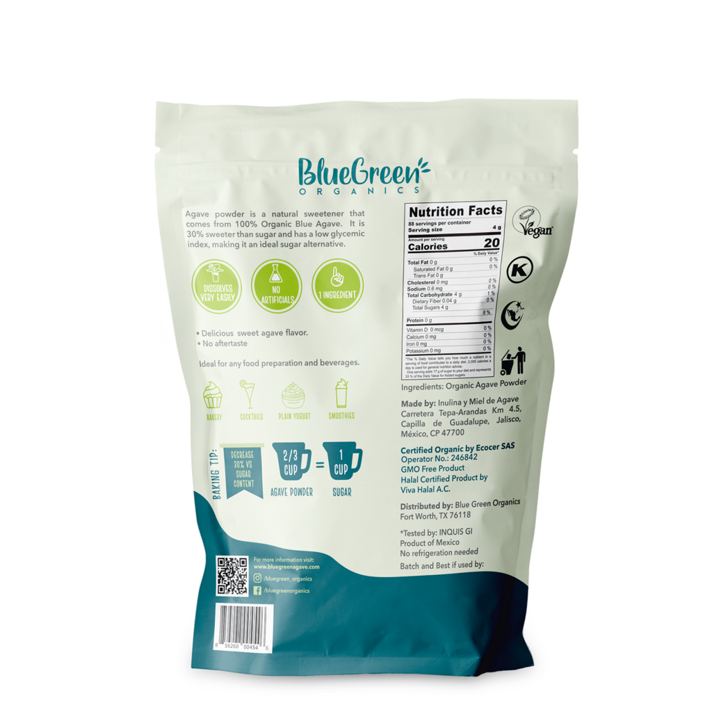 Agave Powder 350 g (.77 lb) – Blue Green